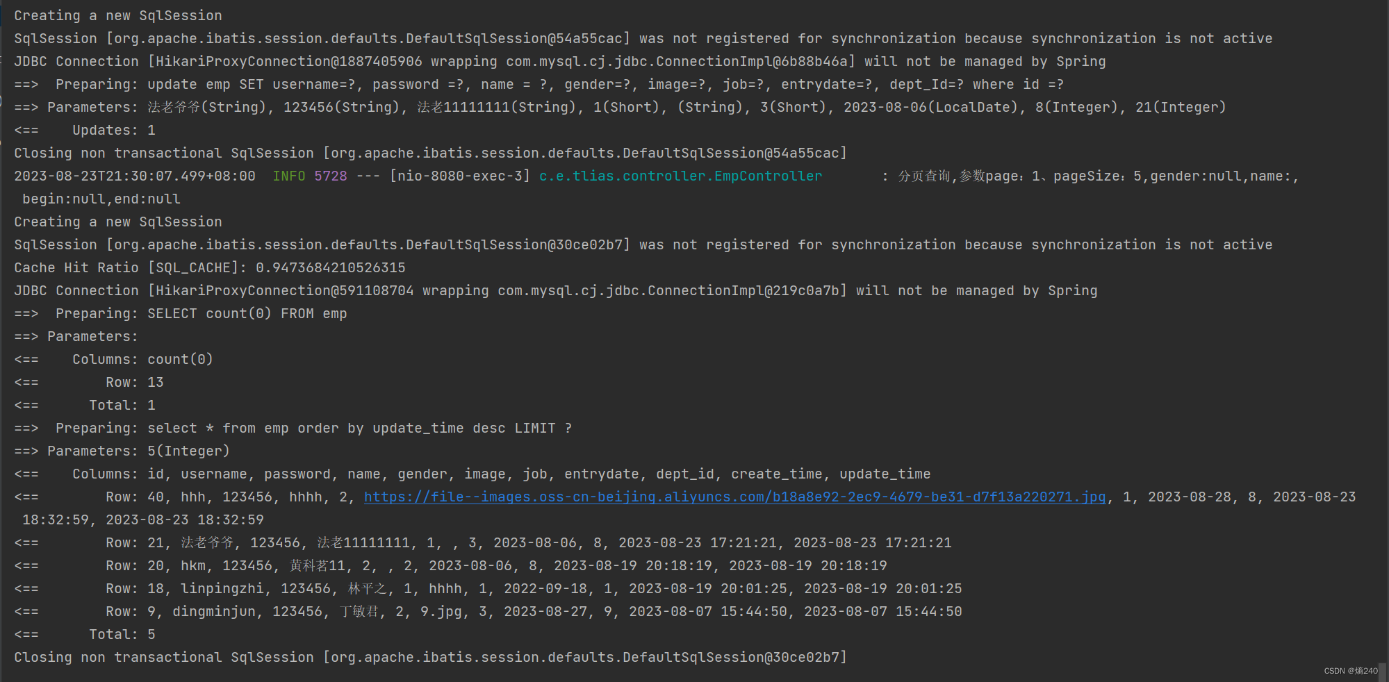 Springboot案例 修改员工 修改员工springboot修改用户信息controller Csdn博客 