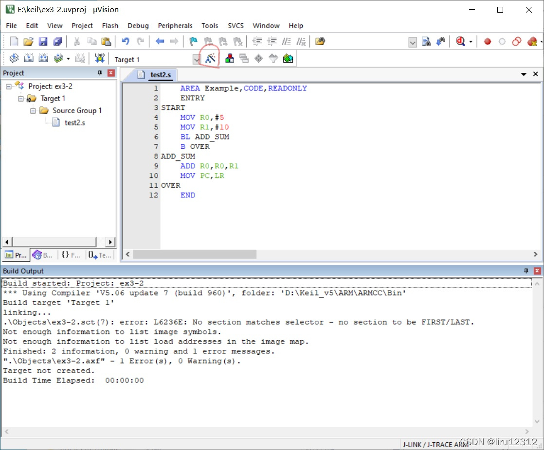 关于keil编译报sct 7 Error L6236e No Section Matches Selector No Section To Be Firstlast处理方法