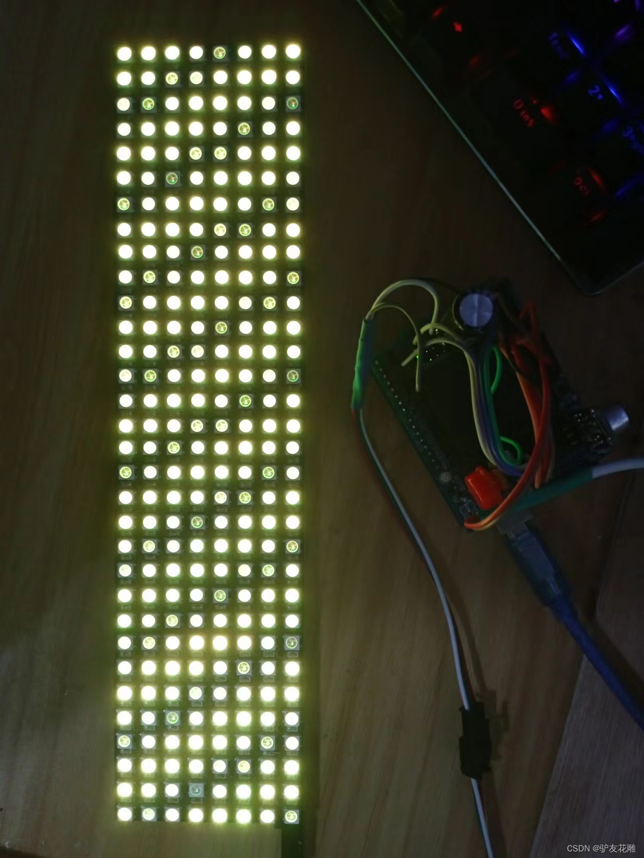 【雕爷学编程】arduino动手做(199) 8x32位ws2812b全彩屏模块8ws2812编程实例 Csdn博客