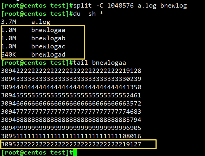 linux分割文本 -- split命令_split -c-CSDN博客