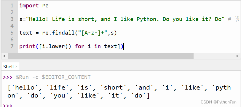Python如何把英文句子切分成单词列表_v b在文本框中输入一个英文句子,然后单击命令按钮,把该英文句子分解为单词,并把每-CSDN博客