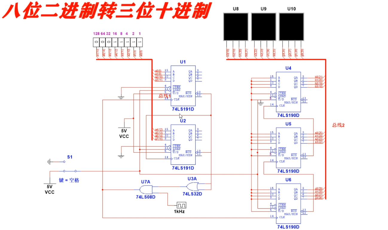 八位二进制转三位十进制基于multisim仿真八位二进制转化成十进制multisim Csdn博客 