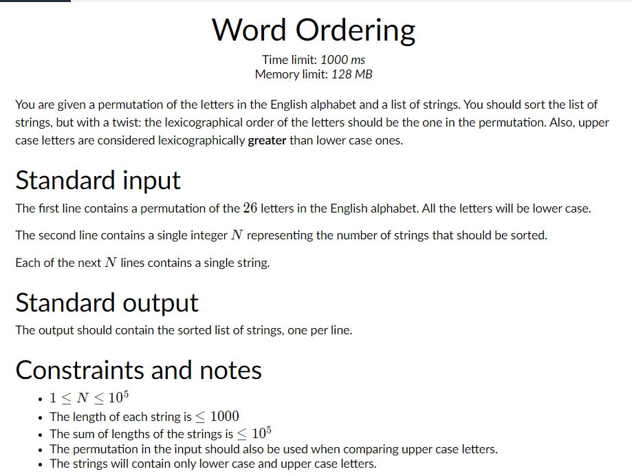 IEEE极限编程：Word Ordering_ieee 极限编程-CSDN博客