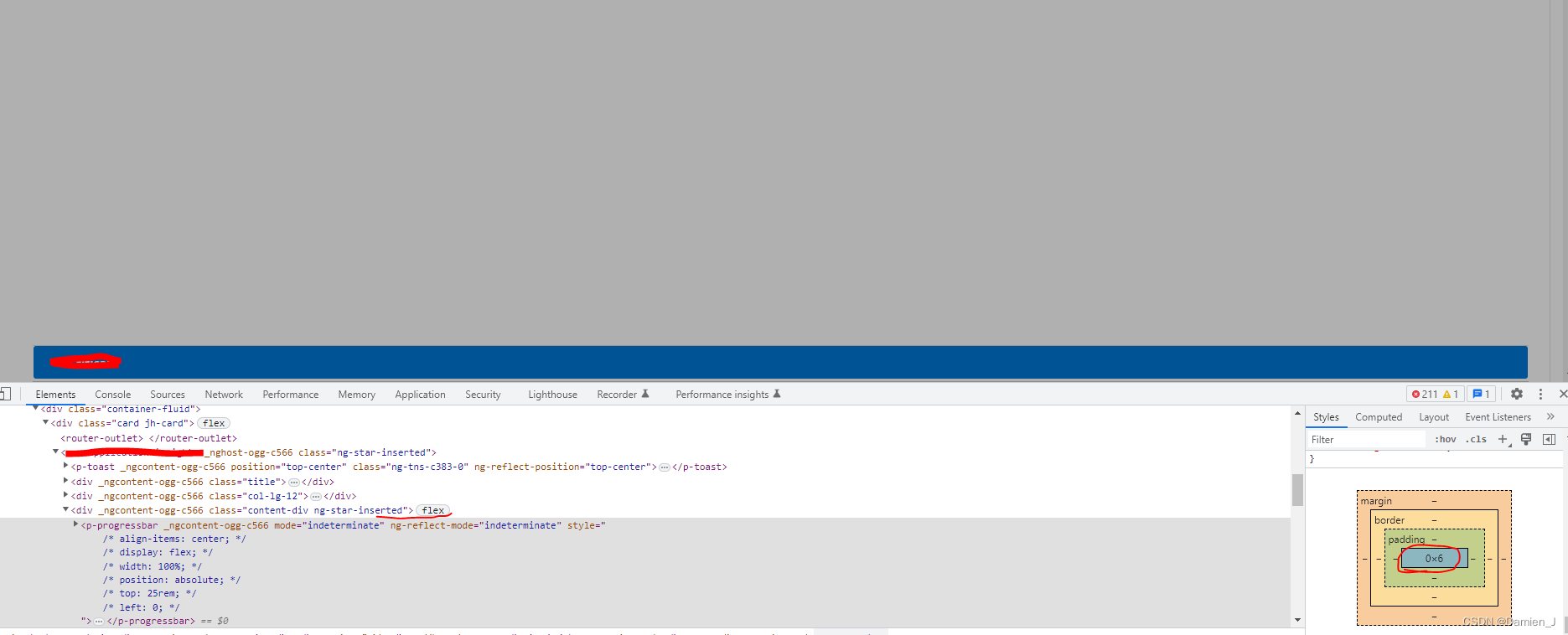 Primeng 9 ProgressBar放进flex的div内消失问题_element progress 进度条在css设置flex时消失-CSDN博客