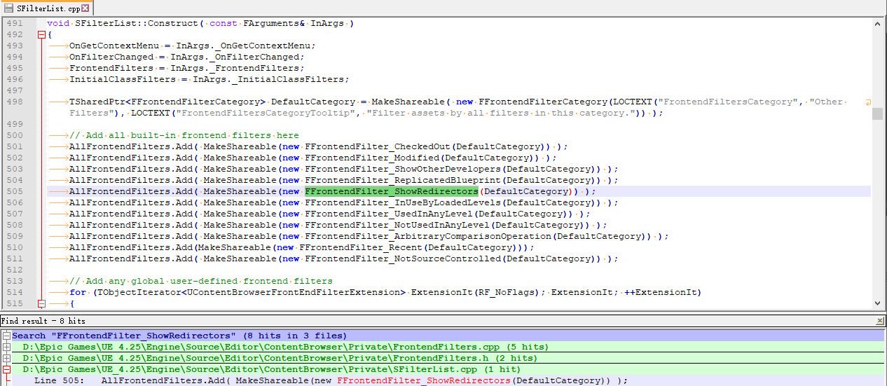 在UE的内容浏览器中添加自定义的Filter_ue filter-CSDN博客