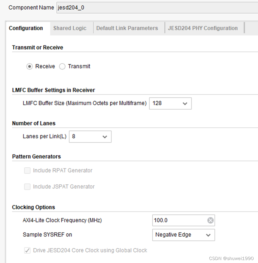 Xilinx JESD204B IP使用_j204b ip-CSDN博客