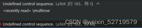 Undefined control sequence.＜recently read＞ \multirow_latex 插入表格报错-CSDN博客