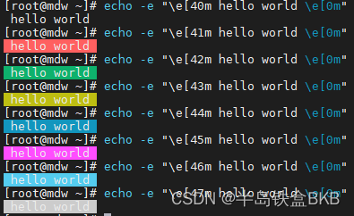 Linux shell echo颜色格式输出_echo颜色输出的定义-CSDN博客