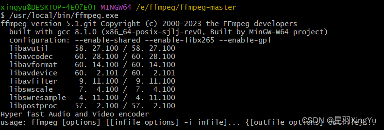 windows 下 msys2 编译 ffmpeg + x265_x265 pkgconfig windows-CSDN博客