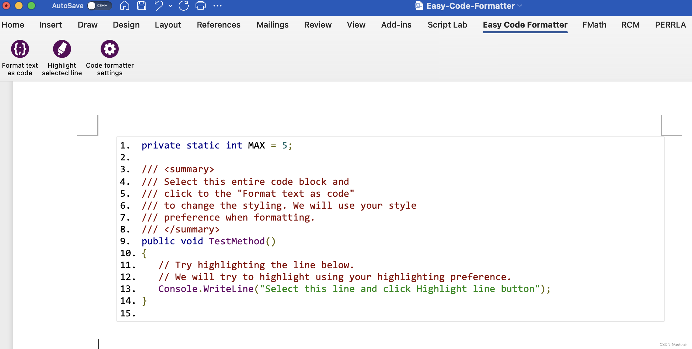 如何在Word中插入代码片段_word插入代码片段-CSDN博客