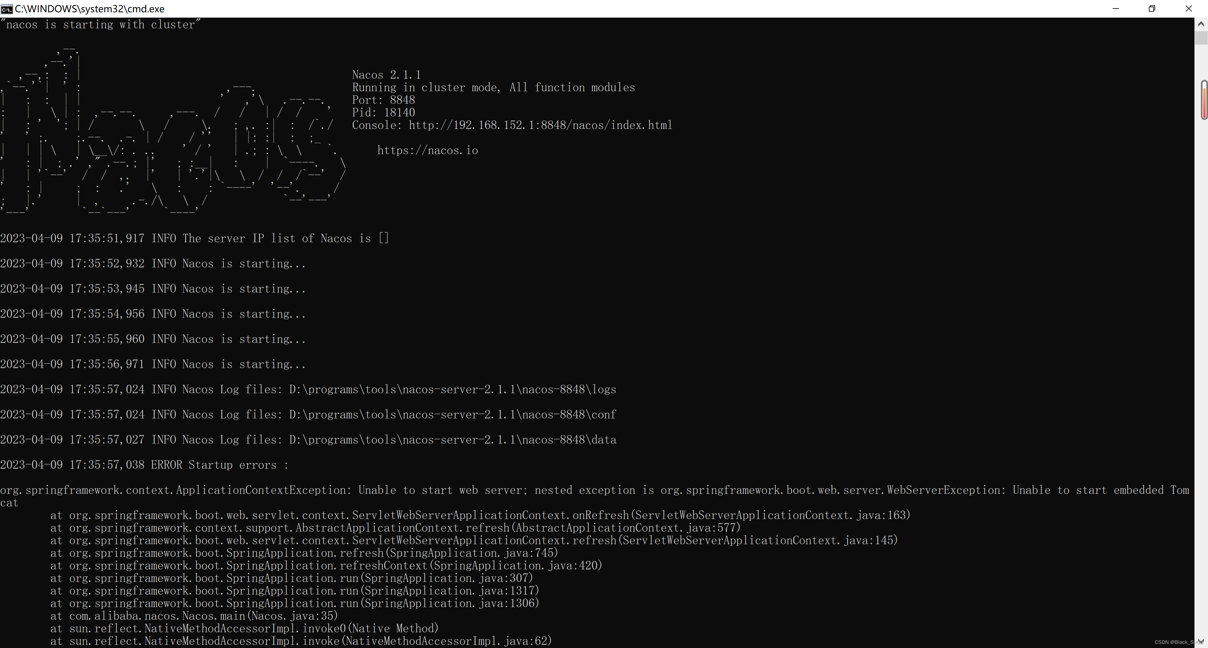 SpringCloudAlibaba-Nacos服务搭建_springcloud alibaba nacos搭建-CSDN博客