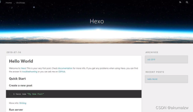 Ubuntu + Hexo 网站搭建_ubuntu 安装hexo-CSDN博客