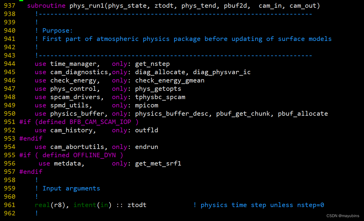 Cesm 物理过程计算流程（每天看一个fortran文件（6））cesm怎么看程序调用流程 Csdn博客