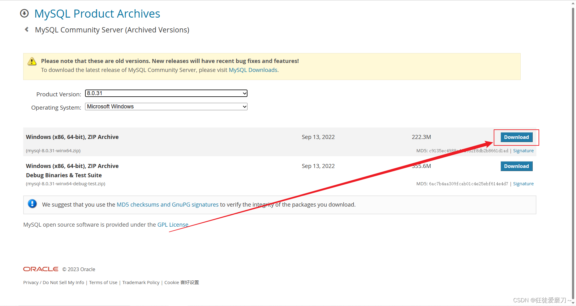 MySQL压缩包版，下载，安装，配置（win10系统详细步骤）_mysql :: download mysql community server (archived-CSDN博客