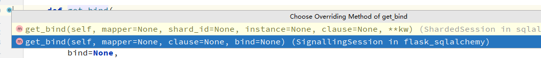 flask-sqlalchemy多数据源原生查询报get_bind() got an unexpected keyword argument ‘bind‘的问题_got an ...
