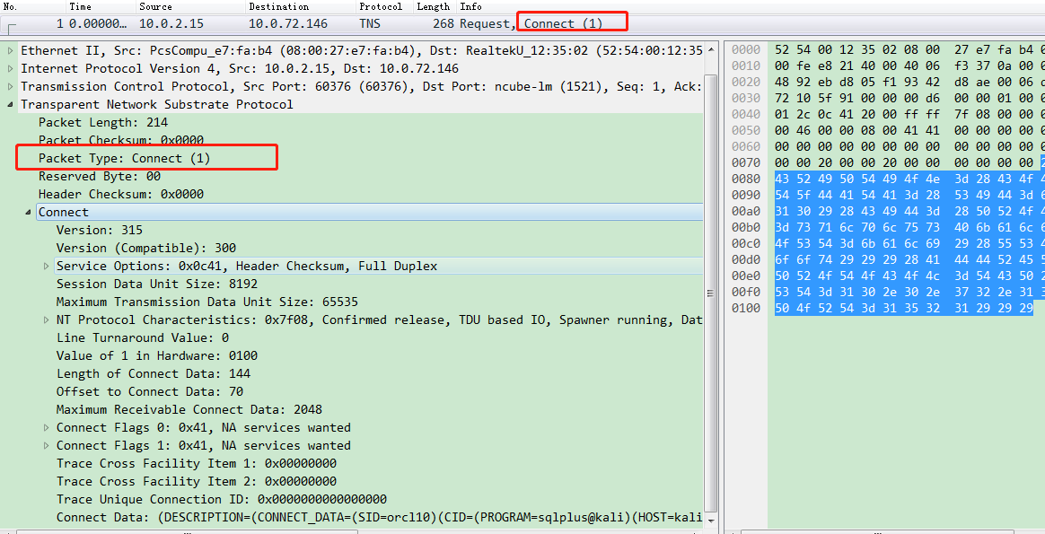 Oracle(TNS)协议解析及C/C++代码解析-CSDN博客