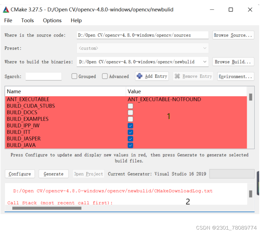 Win11 opencv4.8.0和opencv_contrib4.8.0安装-CSDN博客