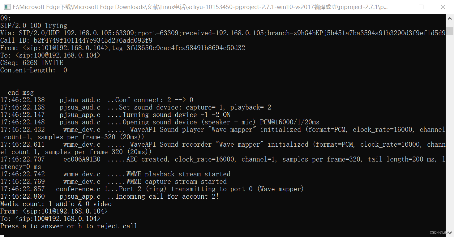 Windows下microsip和pjsip通话-CSDN博客