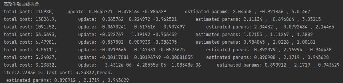 曲线拟合问题(手写高斯牛顿法/ceres/g2o)_将一组数据进行高斯拟合并求极值点坐标-CSDN博客