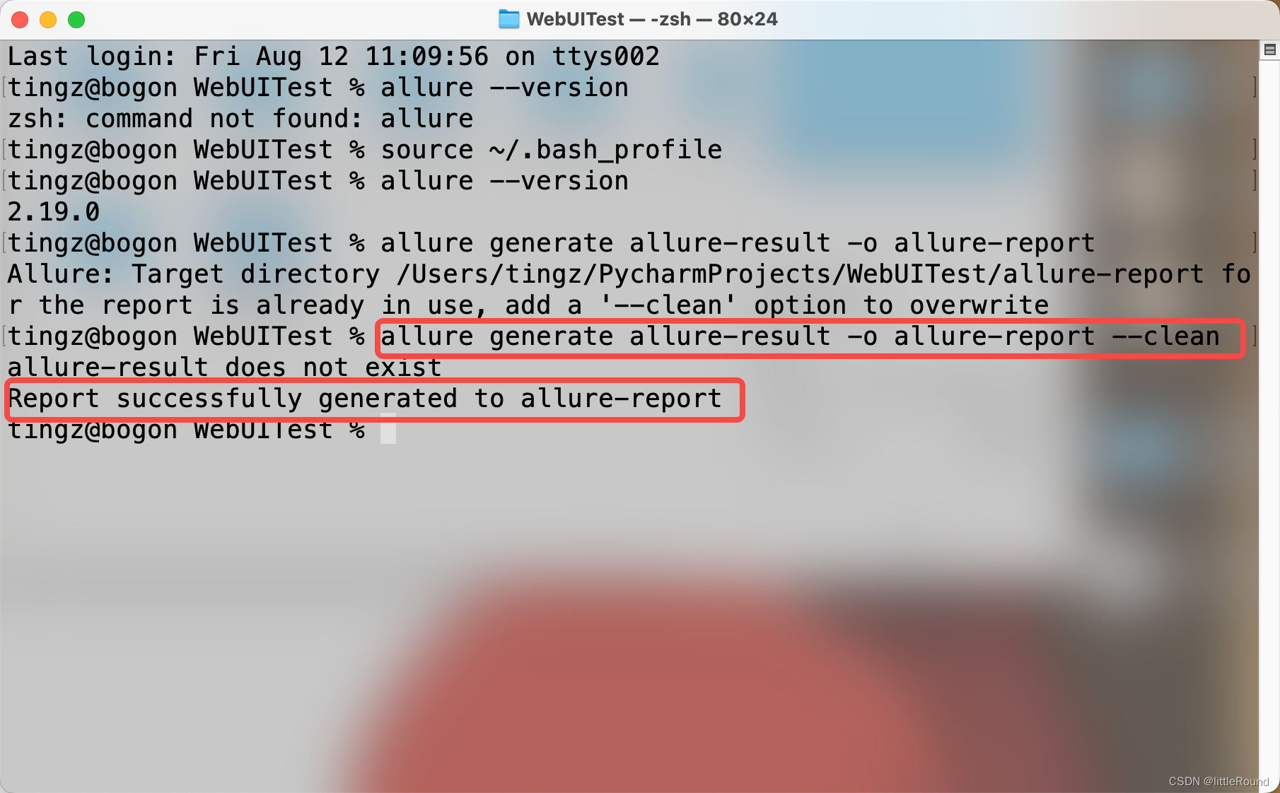 在Pycharm终端中执行Allure json转html命令没有生成html文件_allure生成json未生成html-CSDN博客