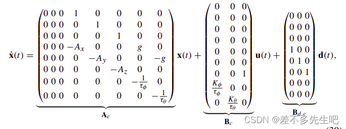 MPC多旋翼控制 - 线性MPC代码解读（mav_control_rw项目）_飞控mpc 控制代码-CSDN博客