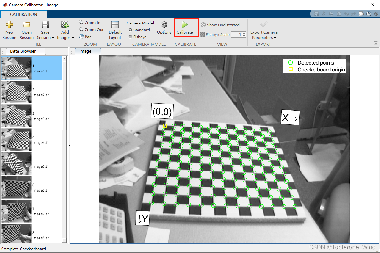 Matlab工具箱实现张正友相机标定分别使用蔡氏与张正友标定法完成标定并与matlab工具箱及外参实测结果对照。结 Csdn博客