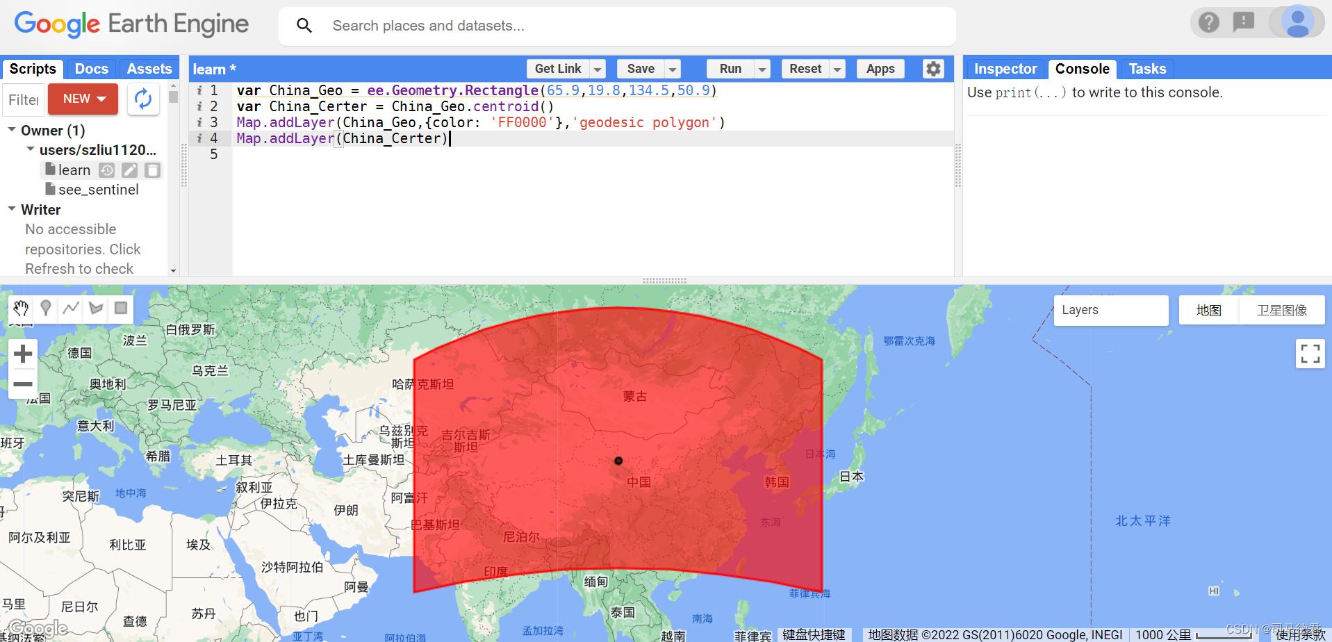 GEE学习笔记【3】GEE的数据类型之Geometry, Feature,Feature collection_gee geometry-CSDN博客