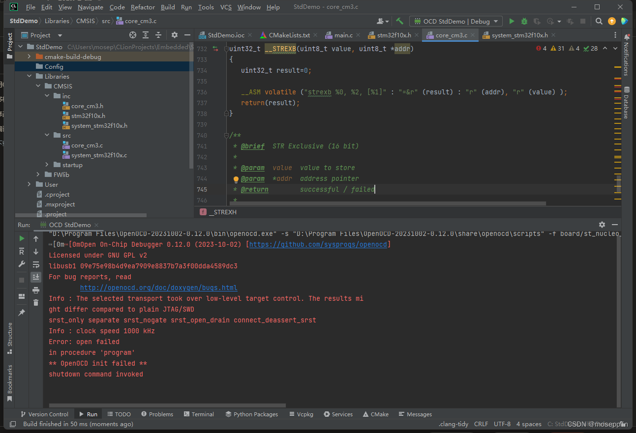 CLion 编译下载 STM32程序_clion stm32 jlink下载-CSDN博客