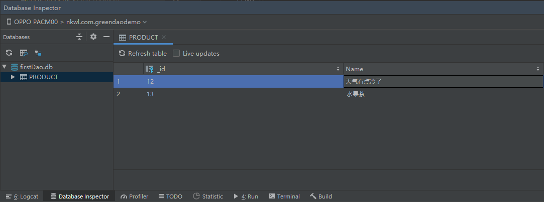 Android Studio功能 - Database Inspector 调试数据库-CSDN博客