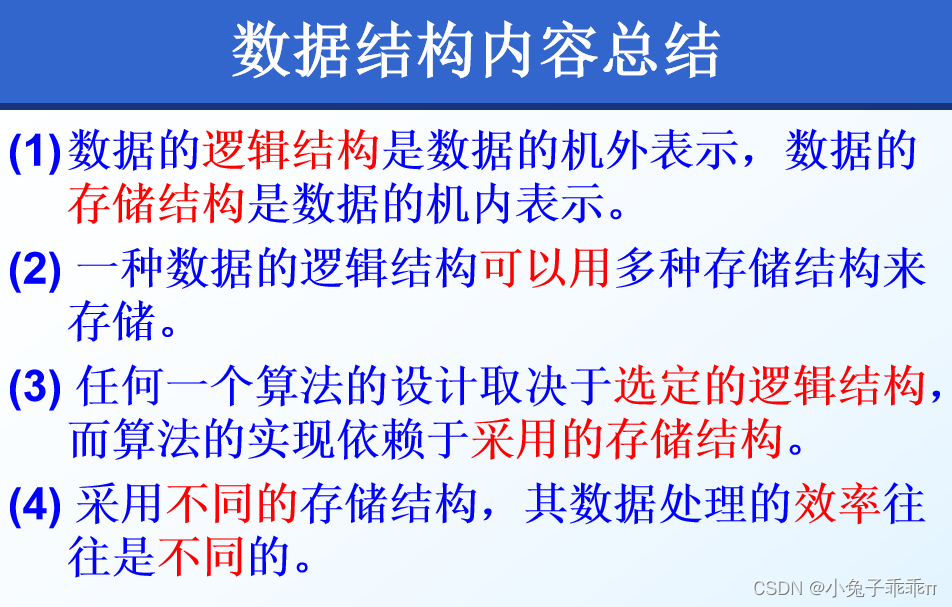 数据结构 第一章 绪论 期末复习总结数据结构绪论复习 Csdn博客 