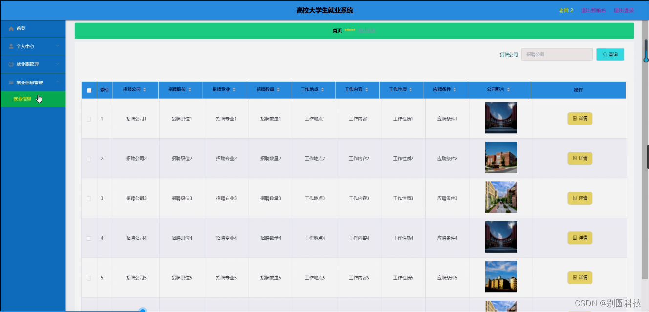 Java毕业设计 高校大学生就业系统源码获取和系统演示毕业系统中如何找源代码 Csdn博客