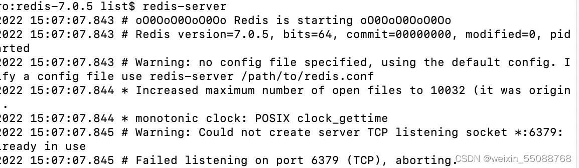 Redis启动报错oo0ooo0ooo0oo Redis Is Starting Oo0ooo0ooo0oo Csdn博客