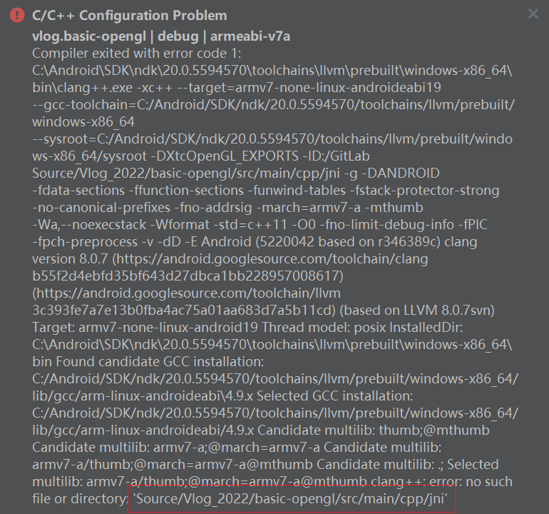 【我的Android进阶之旅】解决Android Studio 编译NDK项目出错：clang++: error: no such file or directory_clang ...
