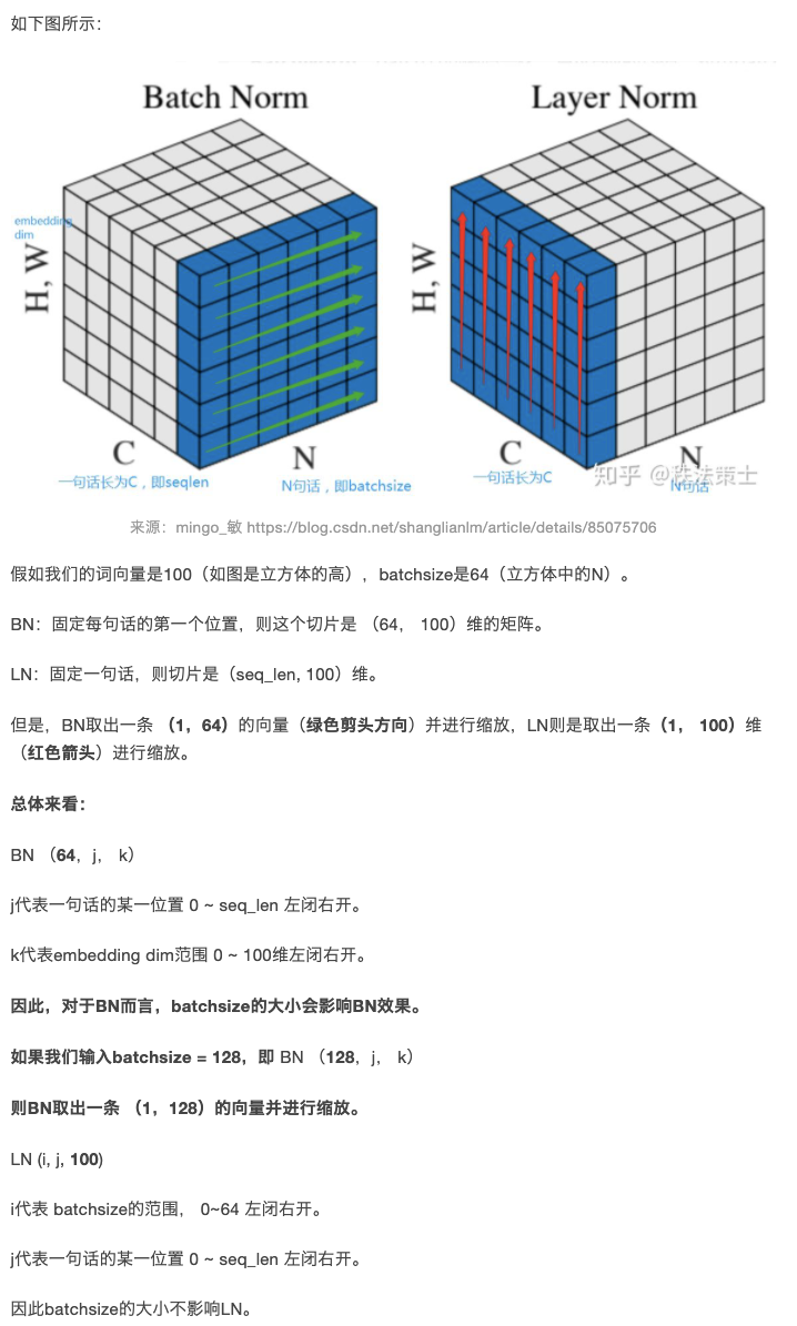 BatchNormalization 与 LayerNormalization 区别讲解_lay normal-CSDN博客