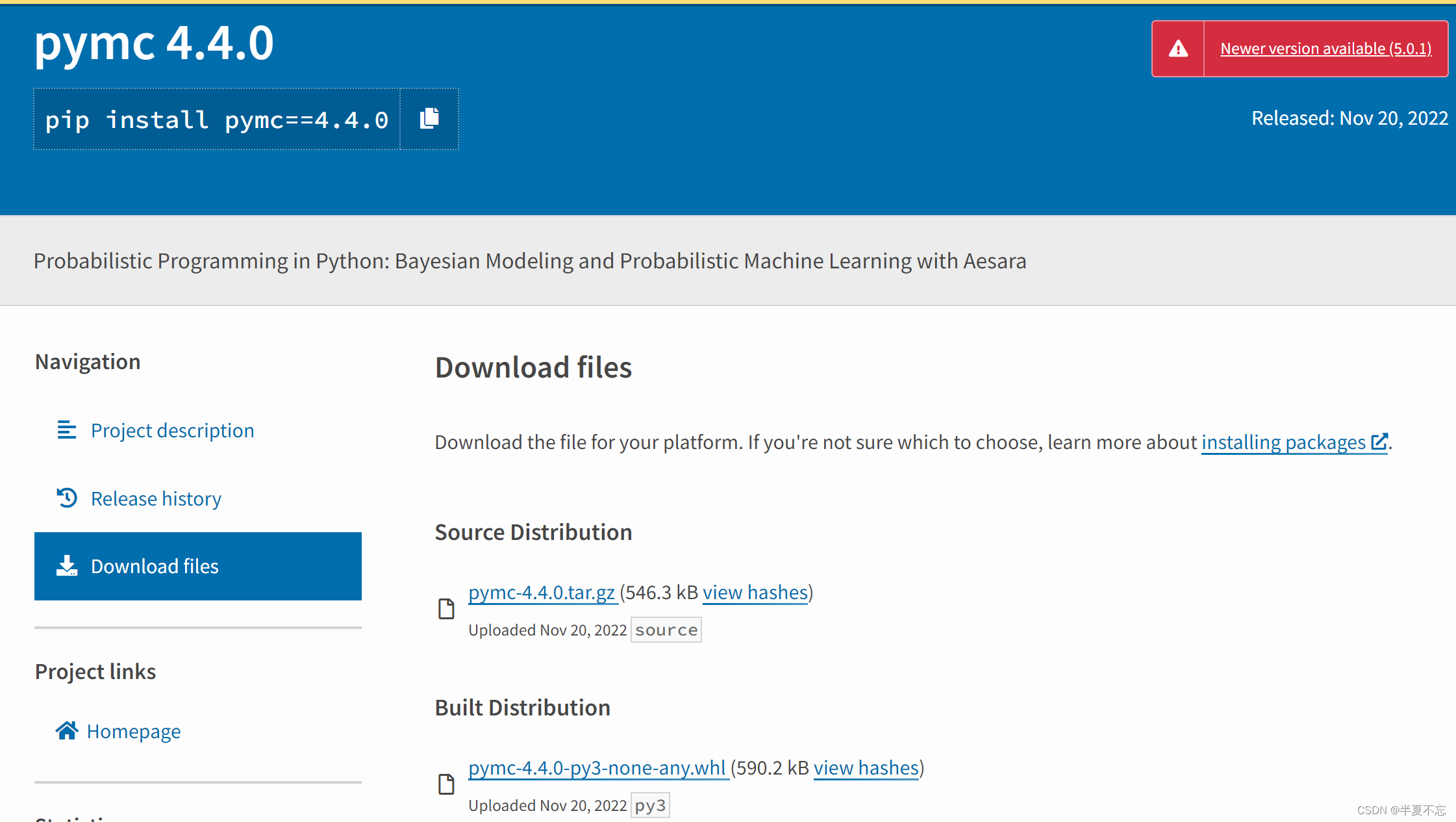 PyMC库安装中遇到的问题_安装pymc失败-CSDN博客