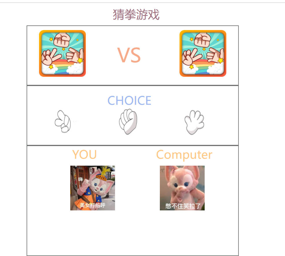 Js猜拳游戏javascript猜拳游戏技术点 Csdn博客 