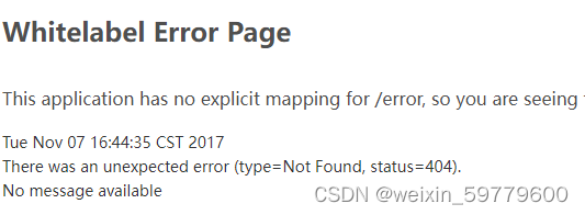 Whitelabel Error Page问题解决方案_ant desgin whitelabel error page-CSDN博客