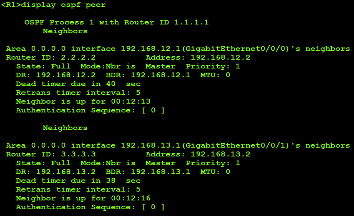 ENSP教程---OSPF单区域配置实验_ensp ospf实验-CSDN博客