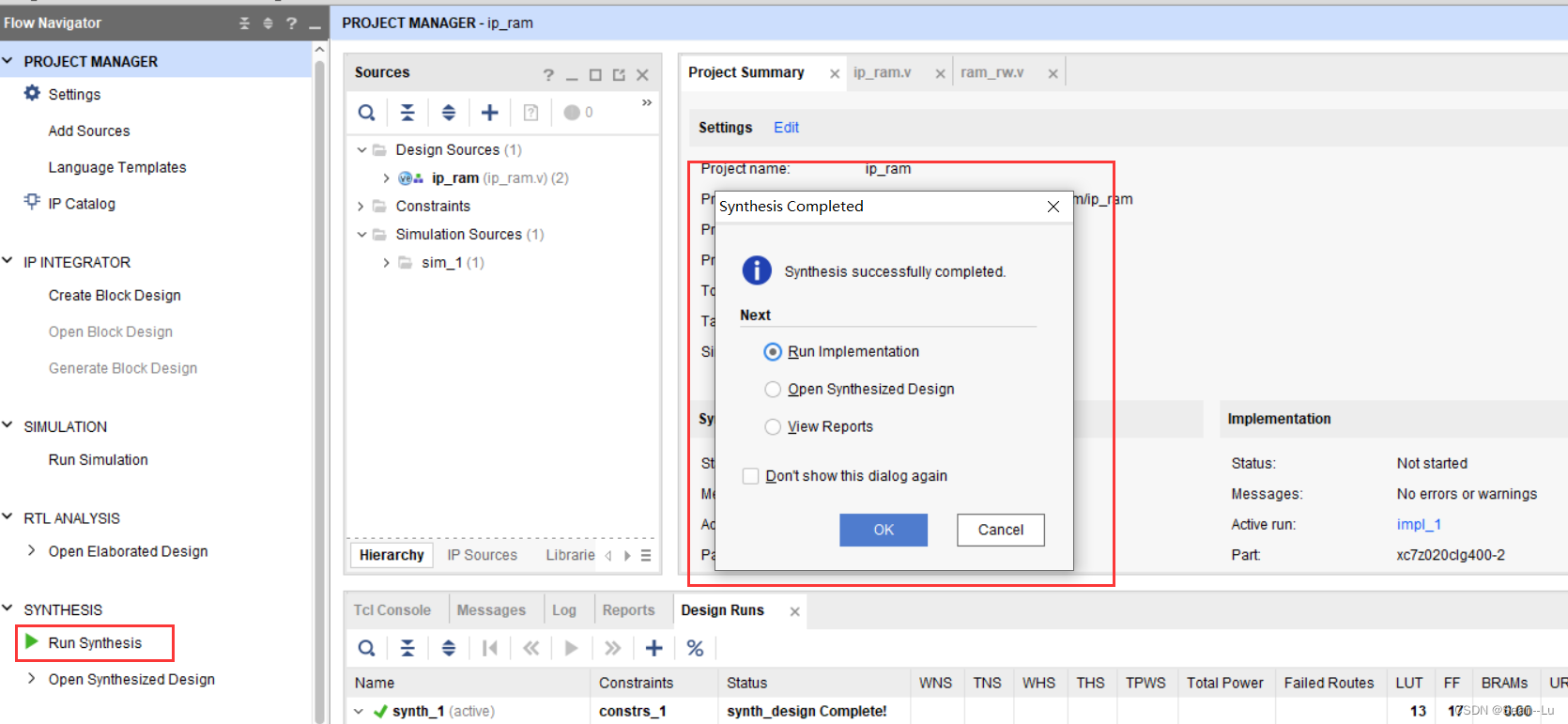 正点原子fpga学习笔记2——ram Ip核的使用，基于达芬奇开发板 A7正点原子fpga Ram Csdn博客