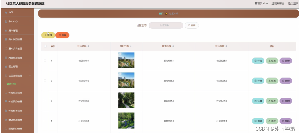 [附源码]JAVA+ssm社区老人健康服务跟踪系统（程序+Lw)_javaweb社区老龄健康检测登记系统-CSDN博客