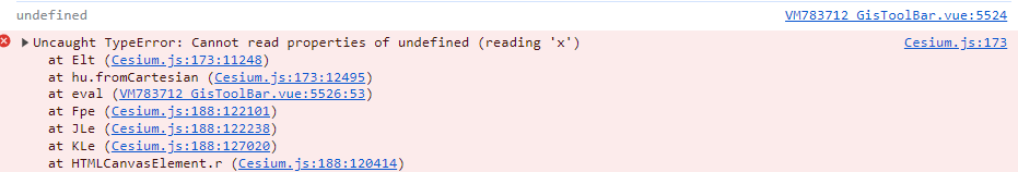 Cesium 问题：Cesium.js:173 Uncaught TypeError: Cannot read properties of undefined (reading ‘x ...