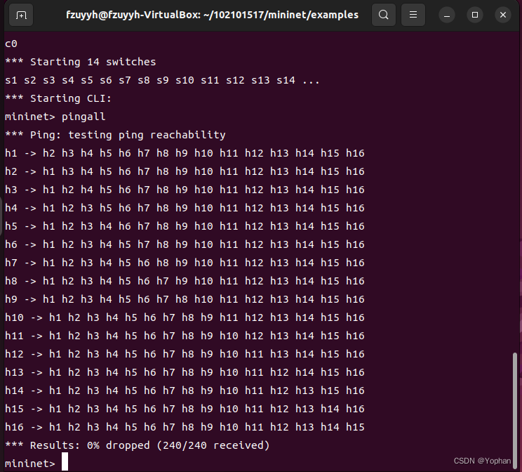 【软件定义网络】实验一：SDN拓扑实践 & 实验二：Open vSwitch虚拟交换机实践_sdn实验-CSDN博客
