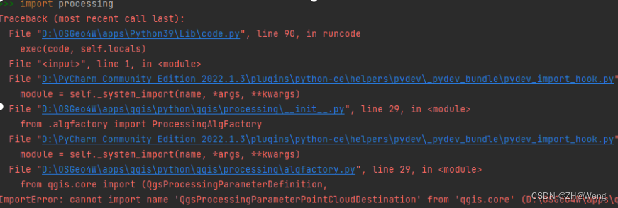 QGIS—Pycharm中的processing无法调用_qgis processing run-CSDN博客