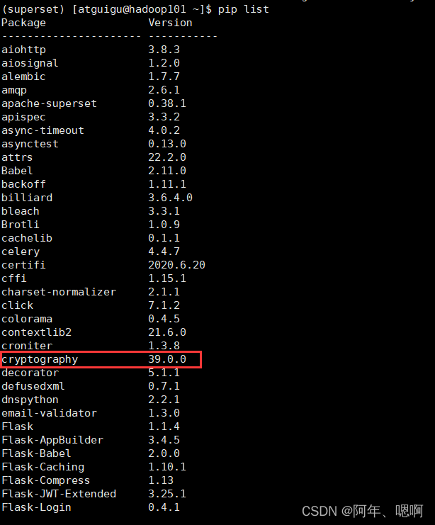 Superset安装后，初始化数据库出现ModuleNotFoundError: No module named ‘cryptography.hazmat.backends.openssl ...