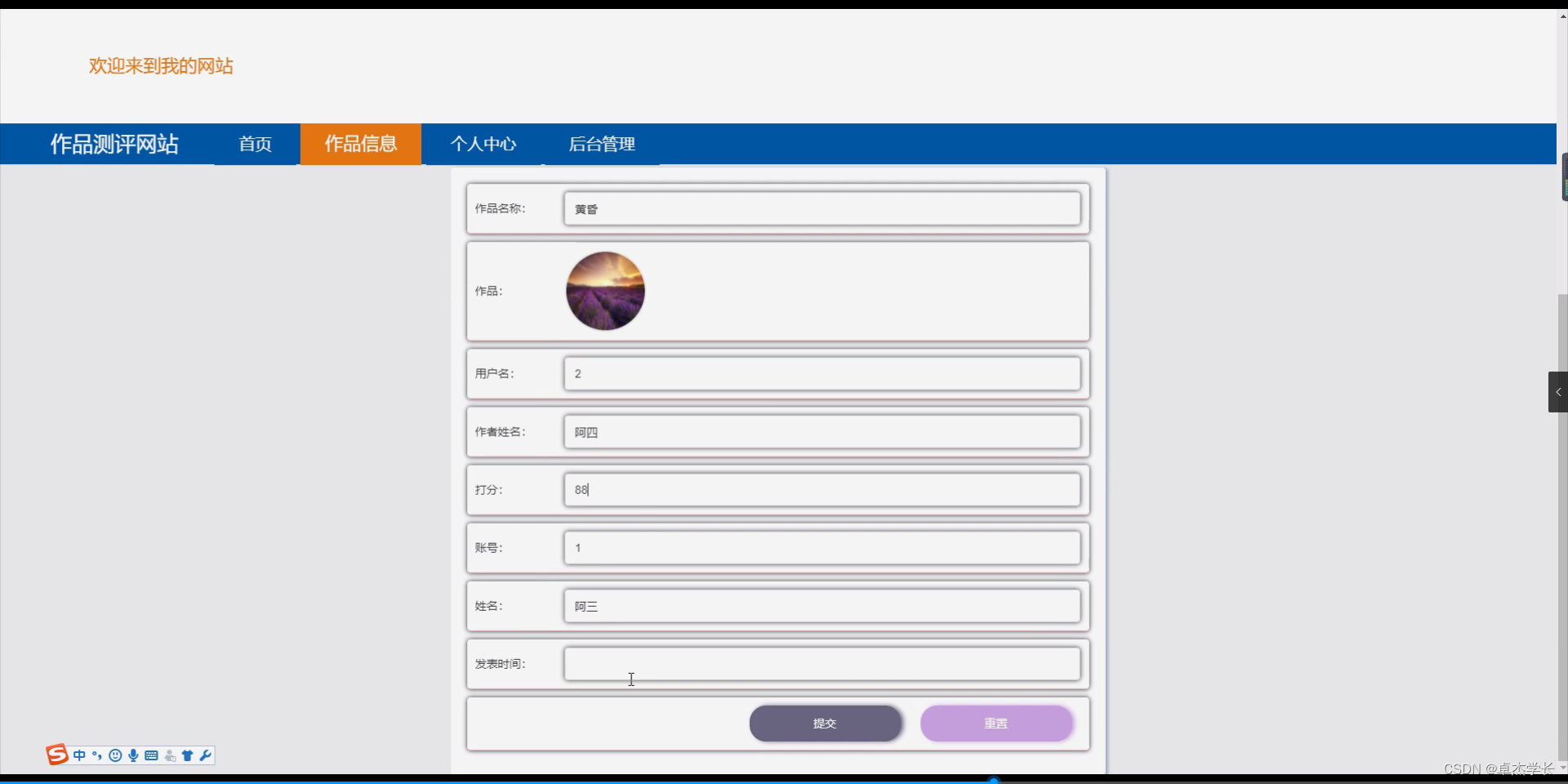 【附源码】计算机毕业设计java作品测评网站java 开发一个测评网站 Csdn博客