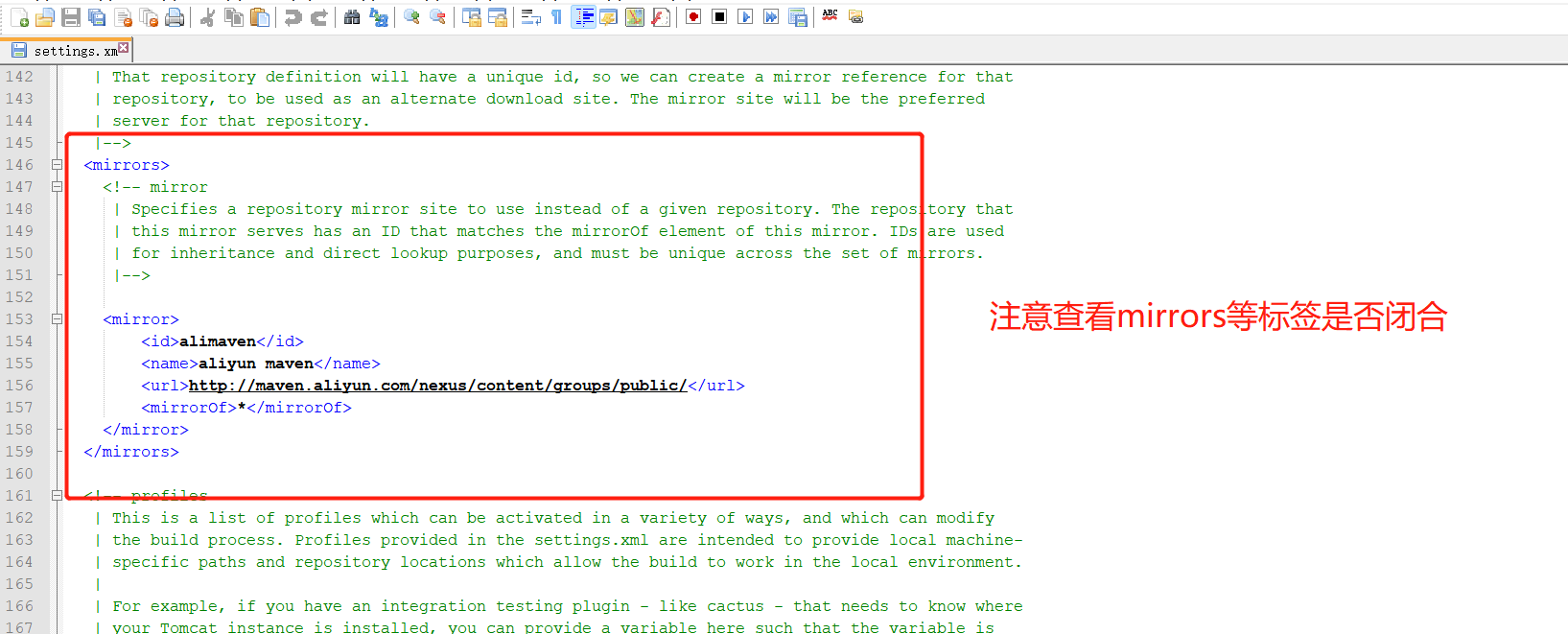 maven项目报settings.xml文件语法错误:‘settings.xml‘ has syntax errors_settings.xml' has syntax errors-CSDN博客