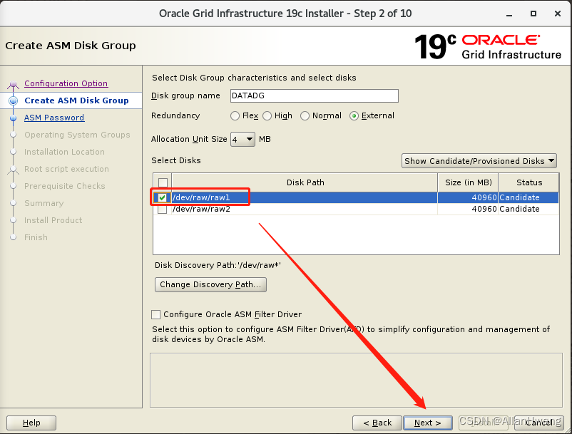 【在Oracle Linux 7 上安装Oracle 19c - 基于ASM存储的单实例数据库】_linux7安装asm所需要的包-CSDN博客