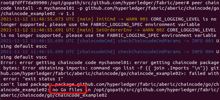 fabric1.4.0单机更新链码时遇到的错误_error: error getting chaincode code mycc: error ge-CSDN博客