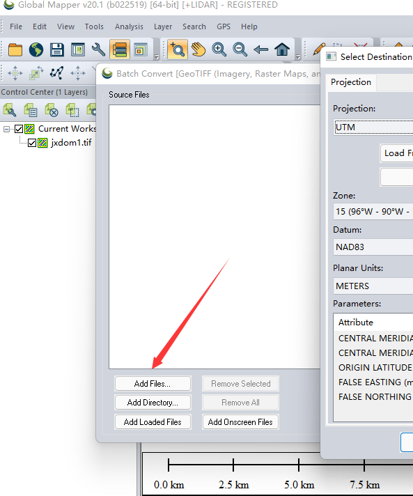 GlboalMapper20 如何一次性把上百个经纬度投影的影像转为国家2000或者其他投影的影像_global mapper 投影变换-CSDN博客