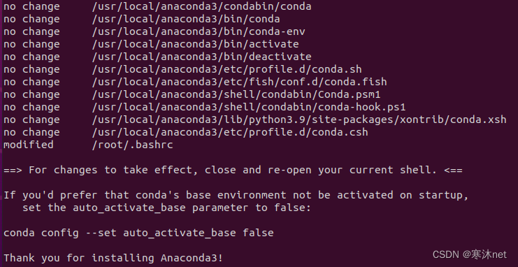 ubuntu20.04安装Anaconda并默认激活conda base环境_conda激活base环境-CSDN博客